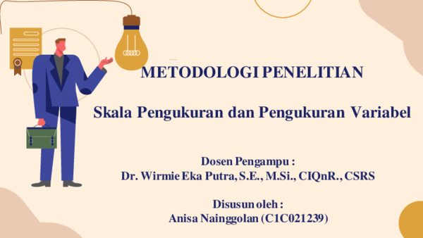 (PDF) PPT SKALA PENGUKURAN DAN PENGUKURAN VARIABEL