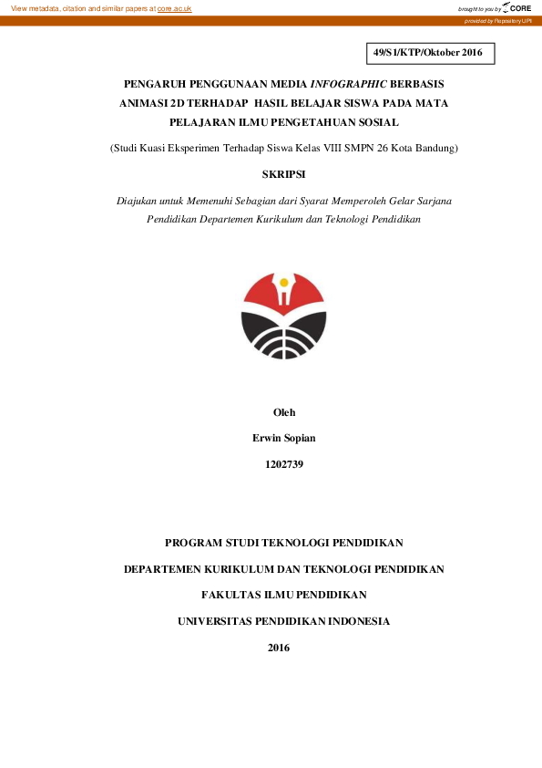 (PDF) Pengaruh Penggunaan Media Infographic Berbasis Animasi 2D Terhadap Hasil Belajar Siswa ...