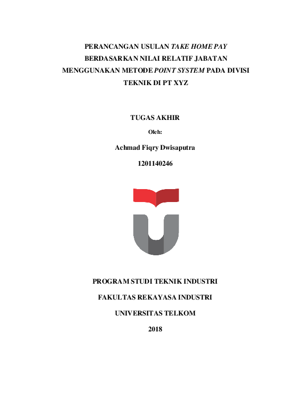 (PDF) Perancangan Usulan Take Home Pay Berdasarkan Nilai Relatif ...