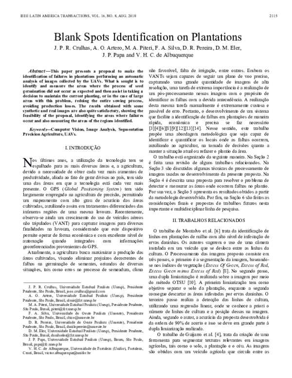 (PDF) Blank Spots Identification on Plantations