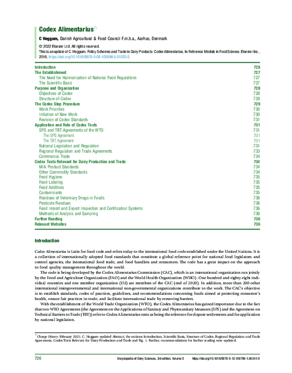 (PDF) Codex Alimentarius