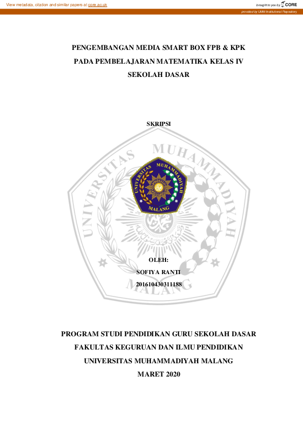 (PDF) Pengembangan Media Smart Box FPB & KPK Pada Pembelajaran ...