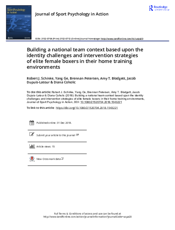 (PDF) Building a national team context based upon the identity ...