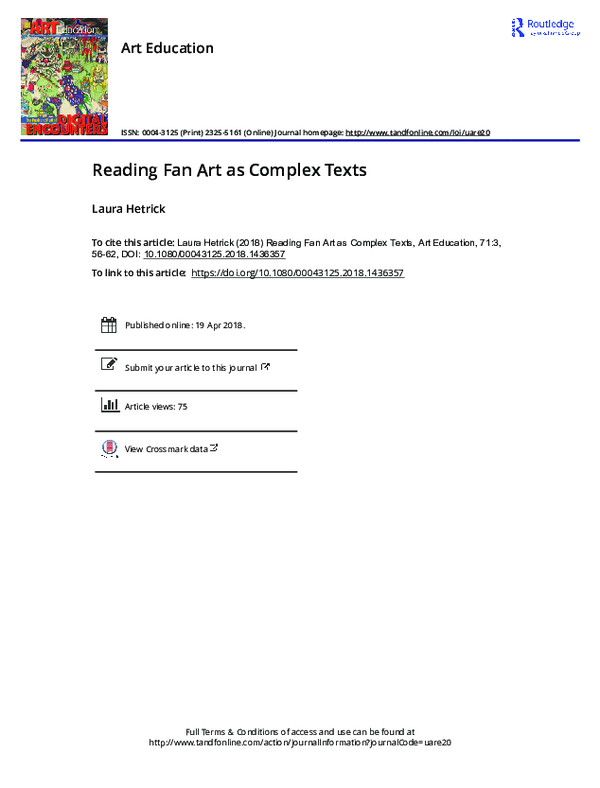 (PDF) Reading Fan Art as Complex Texts