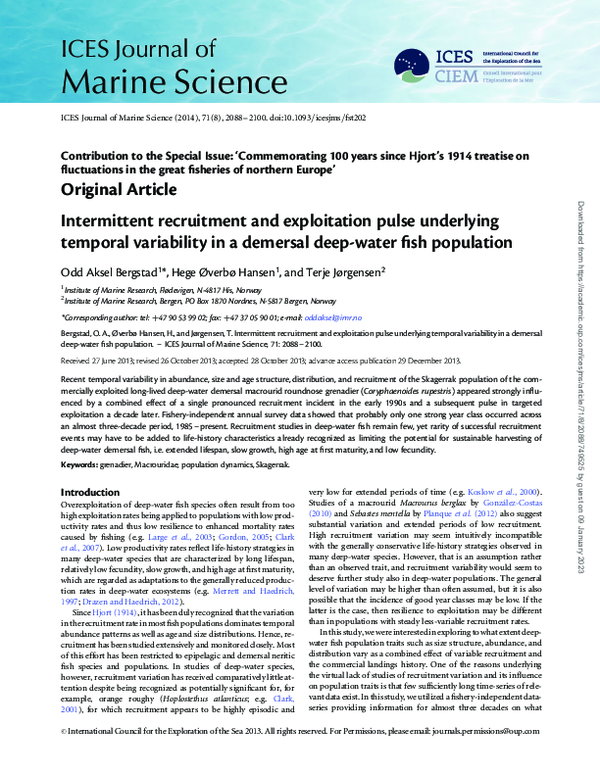 (PDF) Intermittent recruitment and exploitation pulse underlying ...