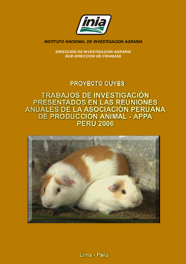 (PDF) Evaluación Anátomo - Histológica de la carne del cuy (Cavia ...