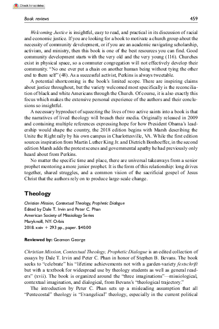 (PDF) Book Review: Dale T. Irvin and Peter C. Phan. Christian Mission ...