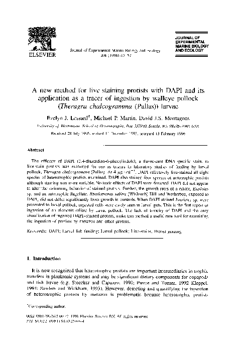 (PDF) A new method for live-staining protists with DAPI and its ...