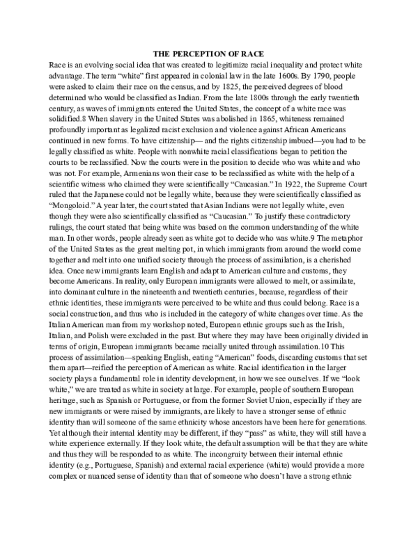 (PDF) Copia de THE PERCEPTION OF RACE by Robin Di Angelo