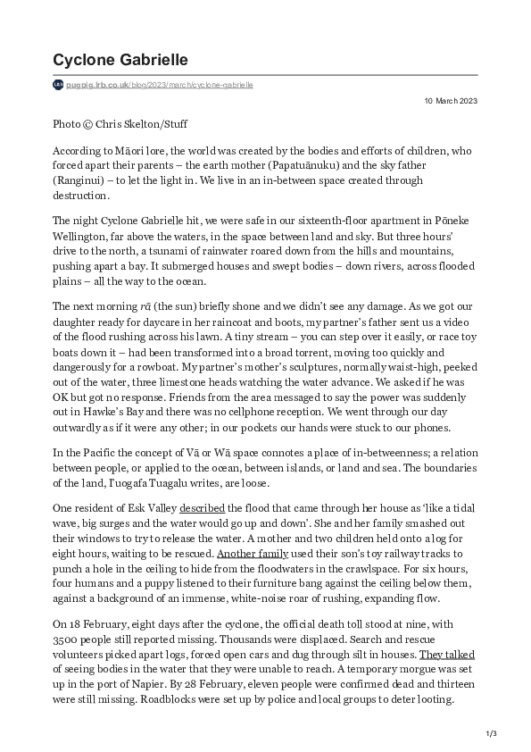 (PDF) Cyclone Gabrielle | Melody Nixon - Academia.edu