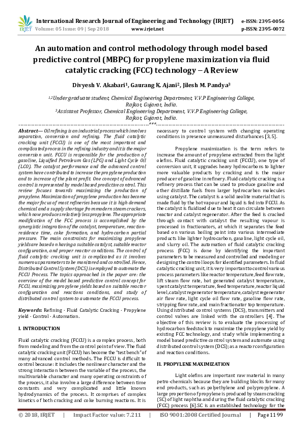 Pdf An Automation And Control Methodology Through Model Based