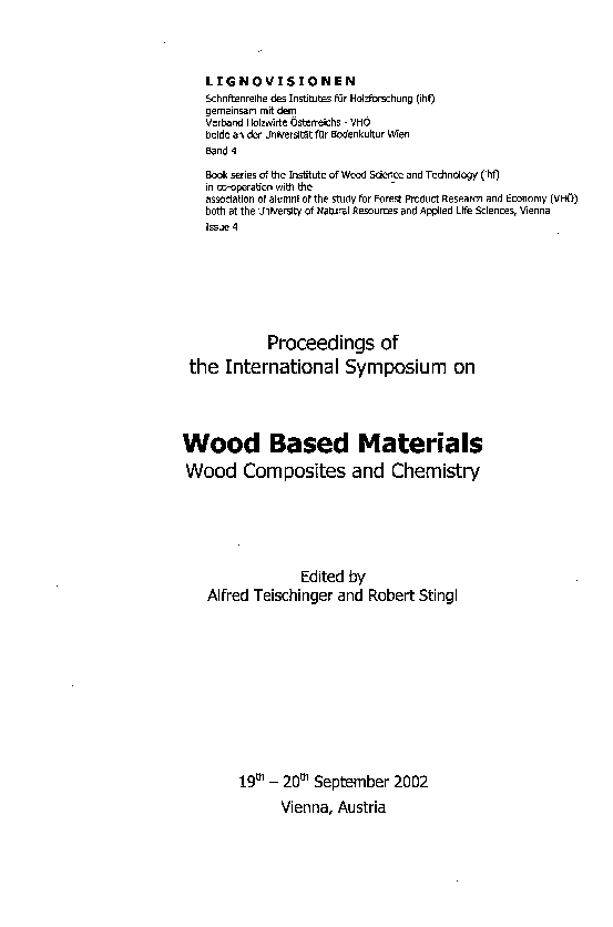 (PDF) Wood-Based Materials