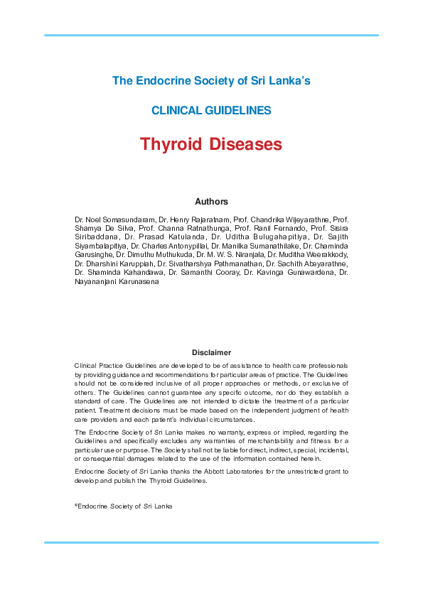 (PDF) Thyroid Diseases