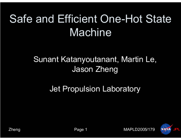 (PDF) Safe and efficient one-hot state machine