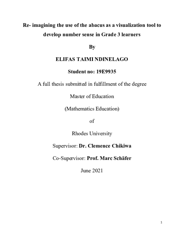 (PDF) Re-imagining the use of the abacus as a visualization tool to ...