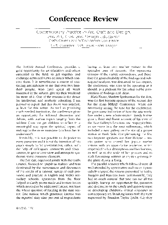 (PDF) Conference Review