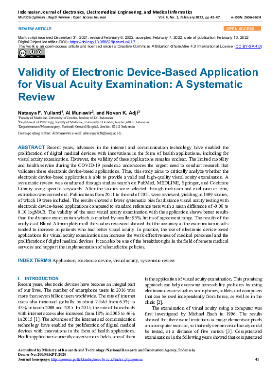 (PDF) Validity of Electronic Device-Based Application for Visual Acuity ...