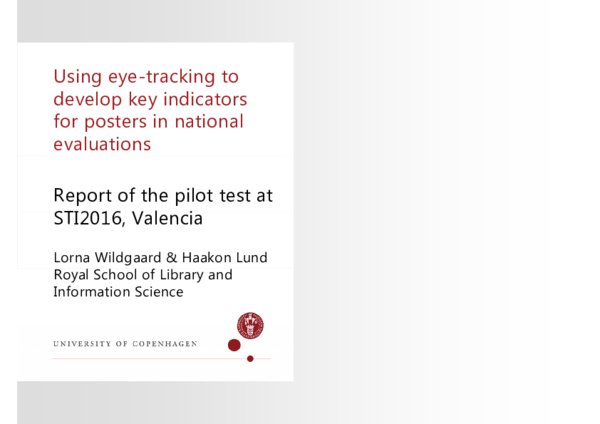 (PDF) Using Eye-tracking to Develop Key Indicators for Posters in ...