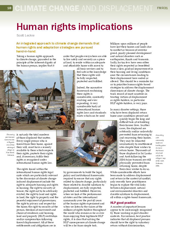 (PDF) Human rights implications