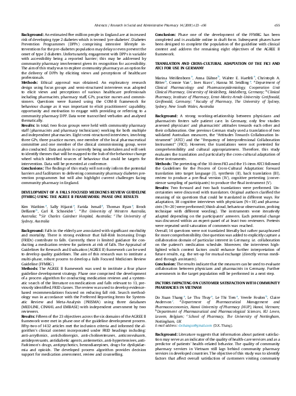 (PDF) Development of a Falls Focused Medicines Review Guideline (FFMRG ...