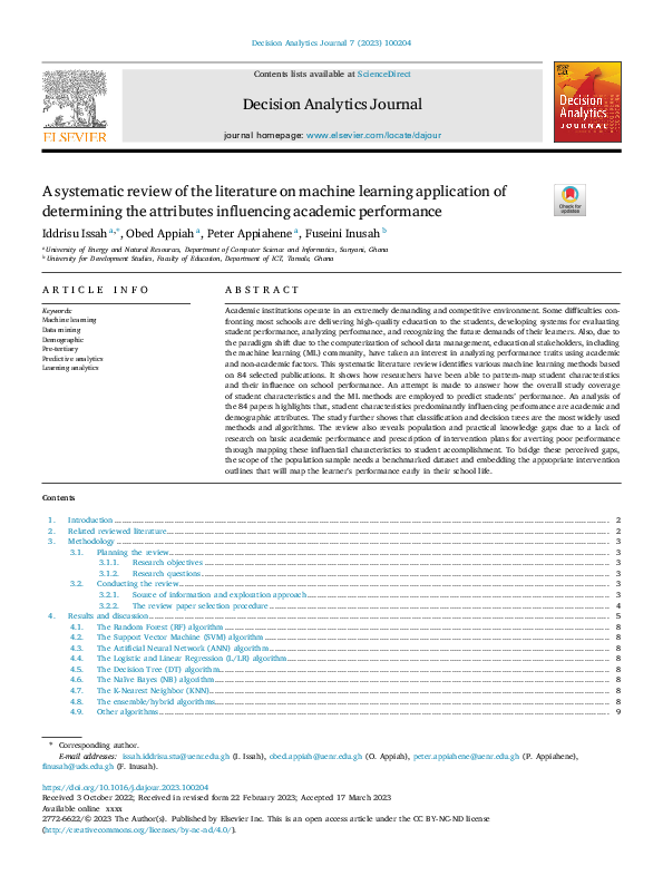 (PDF) Decision Analytics Journal | Issah Iddrisu - Academia.edu