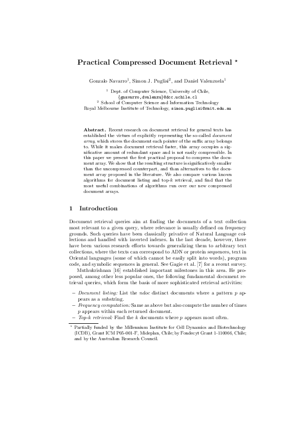 Practical Compressed Document Retrieval