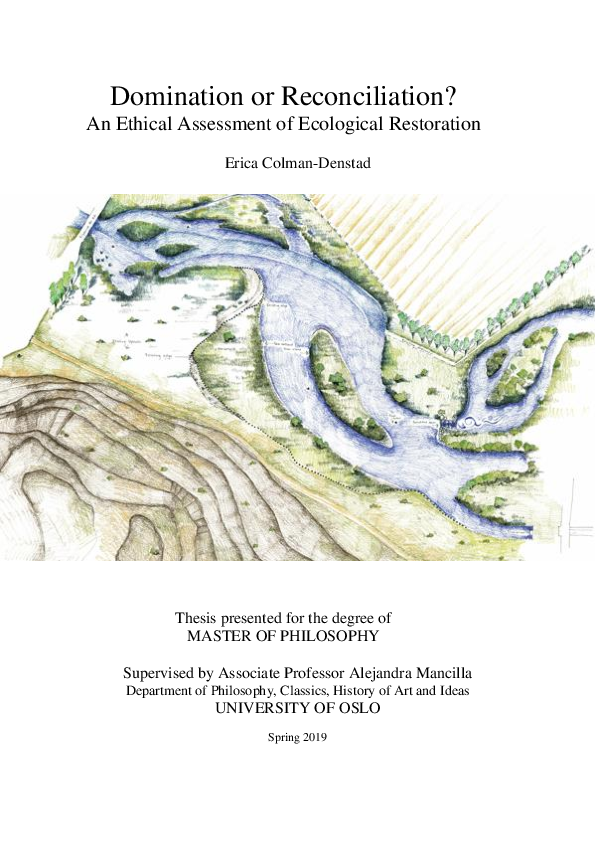 (PDF) Domination or Reconciliation? An Ethical Assessment of Ecological ...
