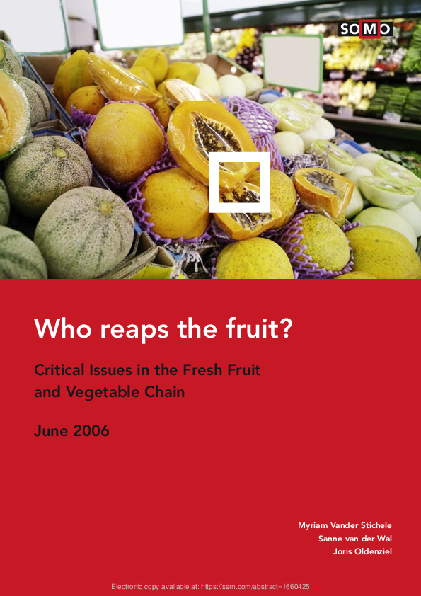 (PDF) Who Reaps the Fruit? Critical Issues in the Fresh Fruit ...