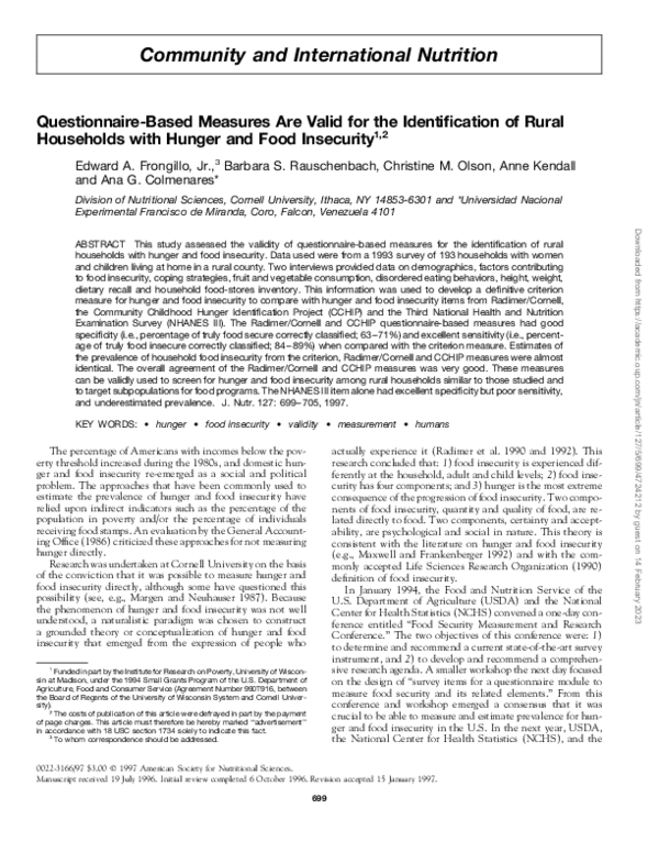 (PDF) Questionnaire-Based Measures Are Valid for the Identification of ...