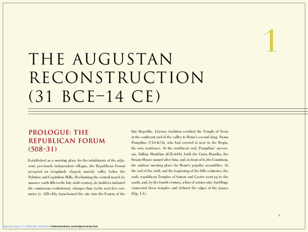(PDF) The Roman Forum: a reconstruction and architectural guide