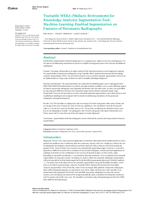 (PDF) Trainable WEKA (Waikato Environment for Knowledge Analysis ...