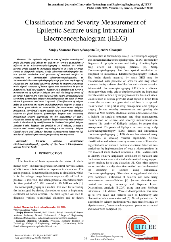(PDF) iEEG-Based Classification of Epileptic Seizures