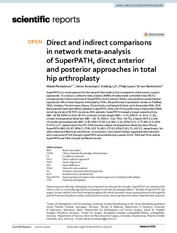 (PDF) Direct and indirect comparisons in network meta-analysis of ...