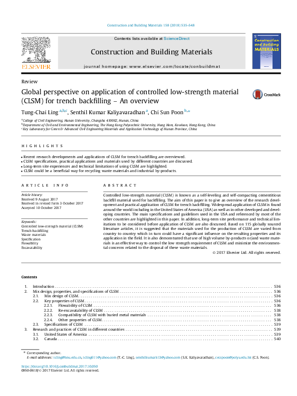 (PDF) Global perspective on application of controlled low-strength ...