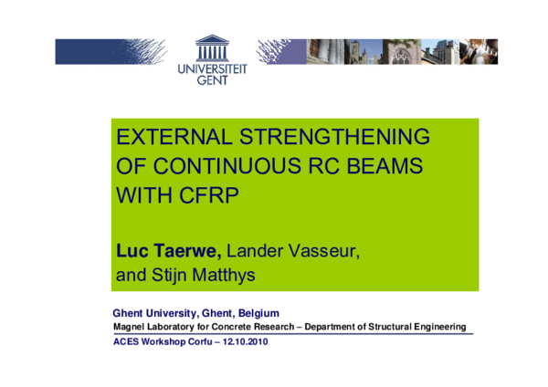 (PDF) External Strengthening of Continuous RC Beams with CFRP