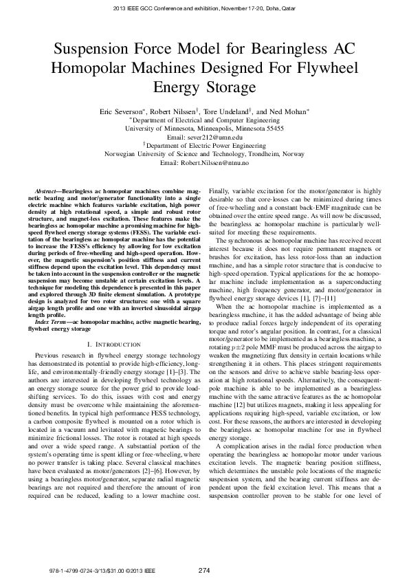 (PDF) Suspension force model for bearingless AC homopolar machines ...