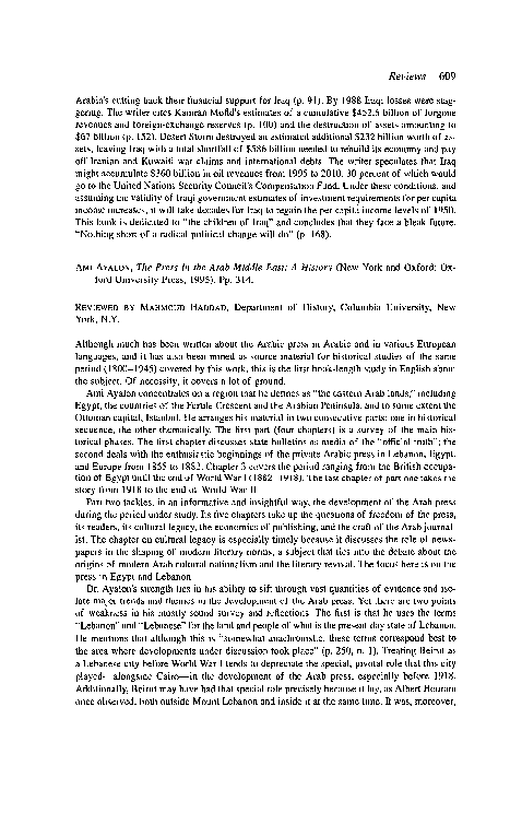 (PDF) Ami Ayalon, The Press in the Arab Middle East: A History (New York and Oxford: Oxford ...