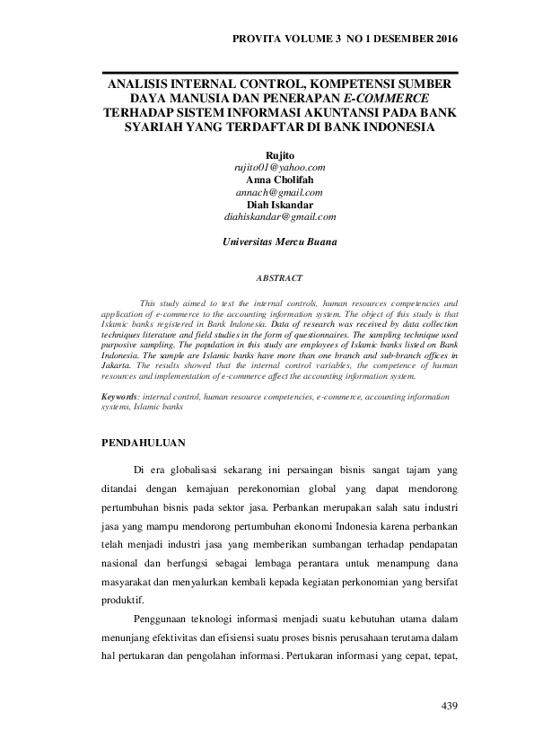 (PDF) Analisis Internal Control, Kompetensi Sumber Daya Manusia Dan ...