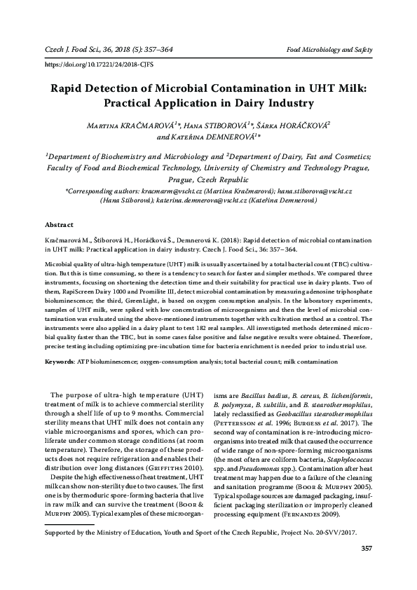Pdf Rapid Detection Of Microbial Contamination In Triclosan And High Fluoride Dentifrices