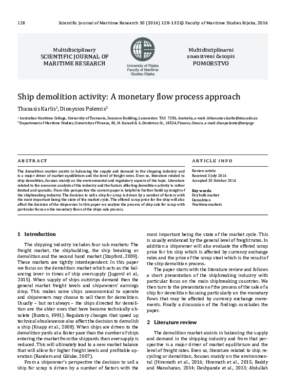 (PDF) Ship demolition activity