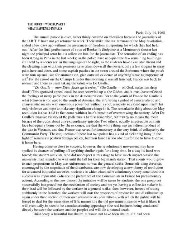 (PDF) WHAT HAPPENED IN PARIS