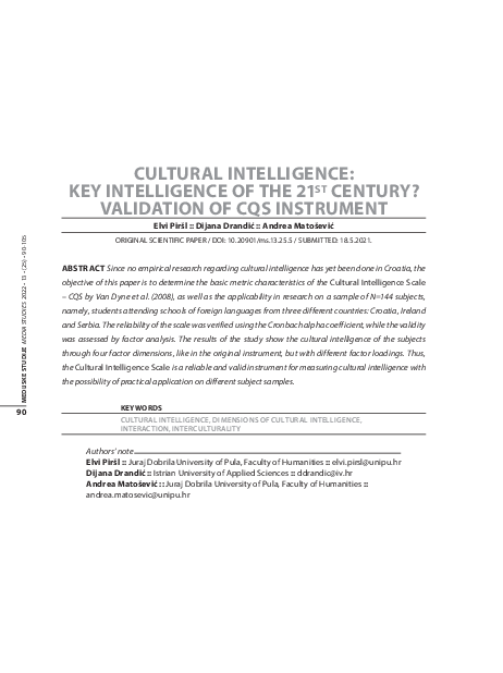 (PDF) Cultural intelligence