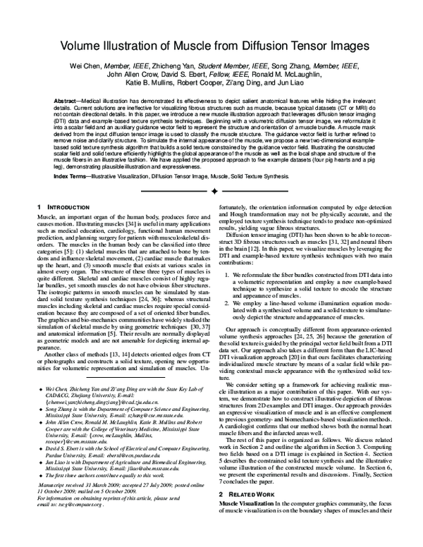 (PDF) Volume Illustration of Muscle from Diffusion Tensor Images