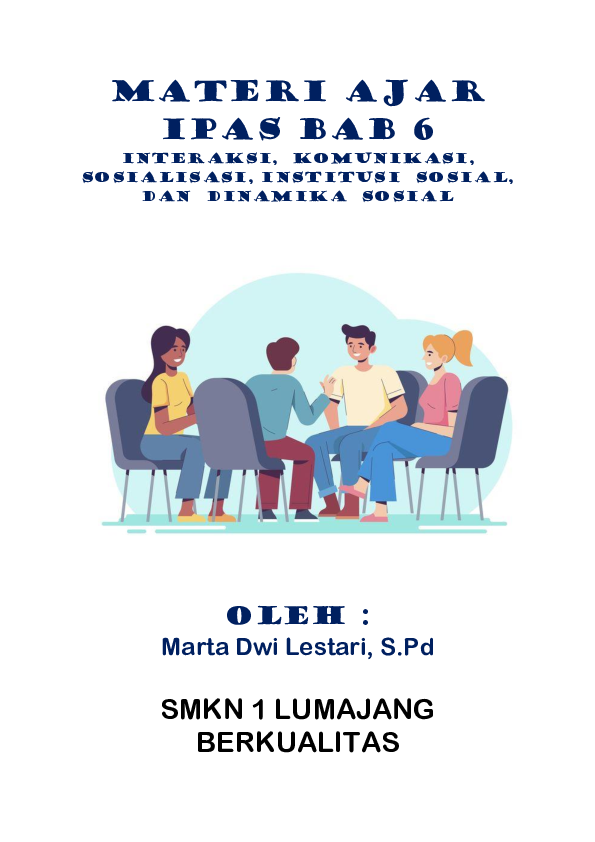 (PDF) MATERI AJAR IPAS BAB 6 PERUBAHAN SOSIAL DAN INTERAKSI SOSIAL