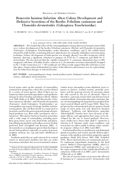 (PDF) Beauveria bassiana Infection Alters Colony Development and ...