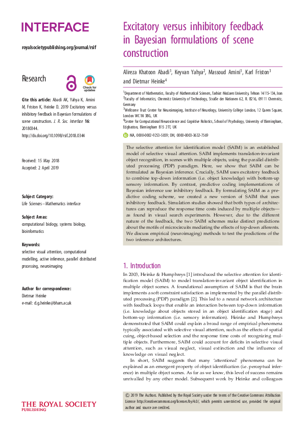 (PDF) Feedback Types in Bayesian Scene Construction