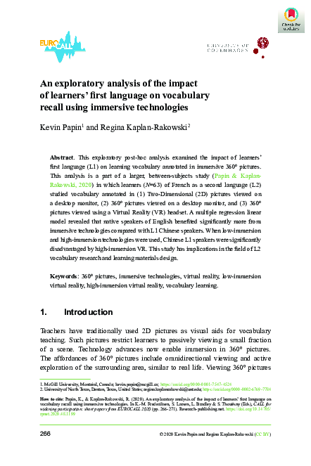 (PDF) An exploratory analysis of the impact of learners’ first language ...