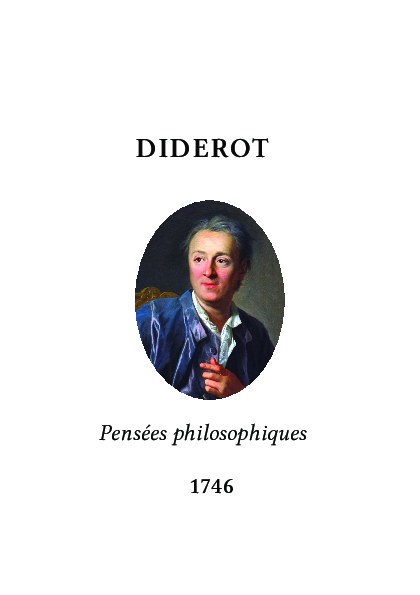 (PDF) Pensées philosophiques de Diderot
