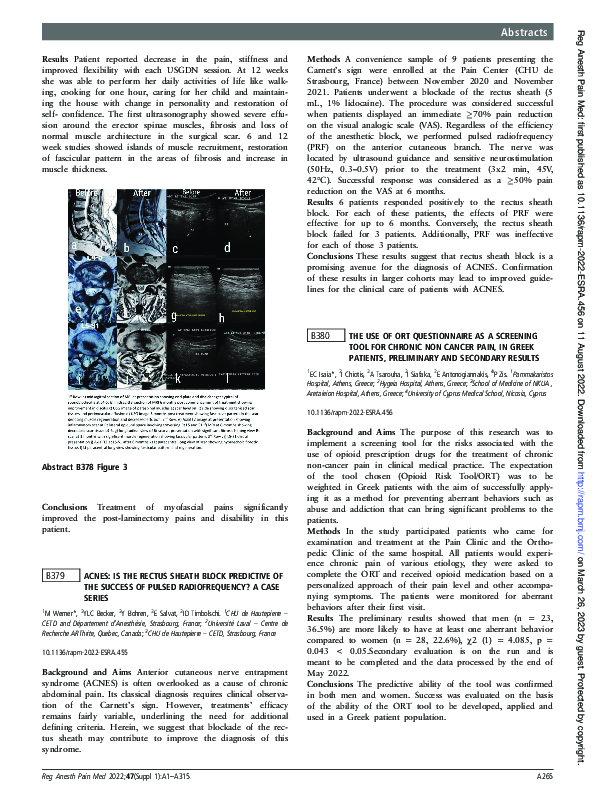 (PDF) B380 The use of ORT questionnaire as a screening tool for chronic ...