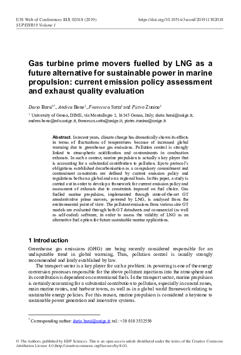 (PDF) Gas turbine prime movers fuelled by LNG as a future alternative for sustainable power in ...
